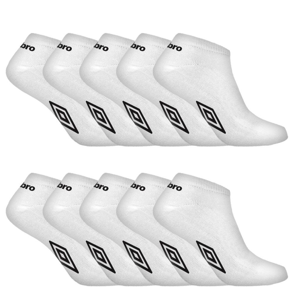 Lot de 10 Paires de Chaussettes homme Socquettes Sportif Blanc/Noir Uni ...