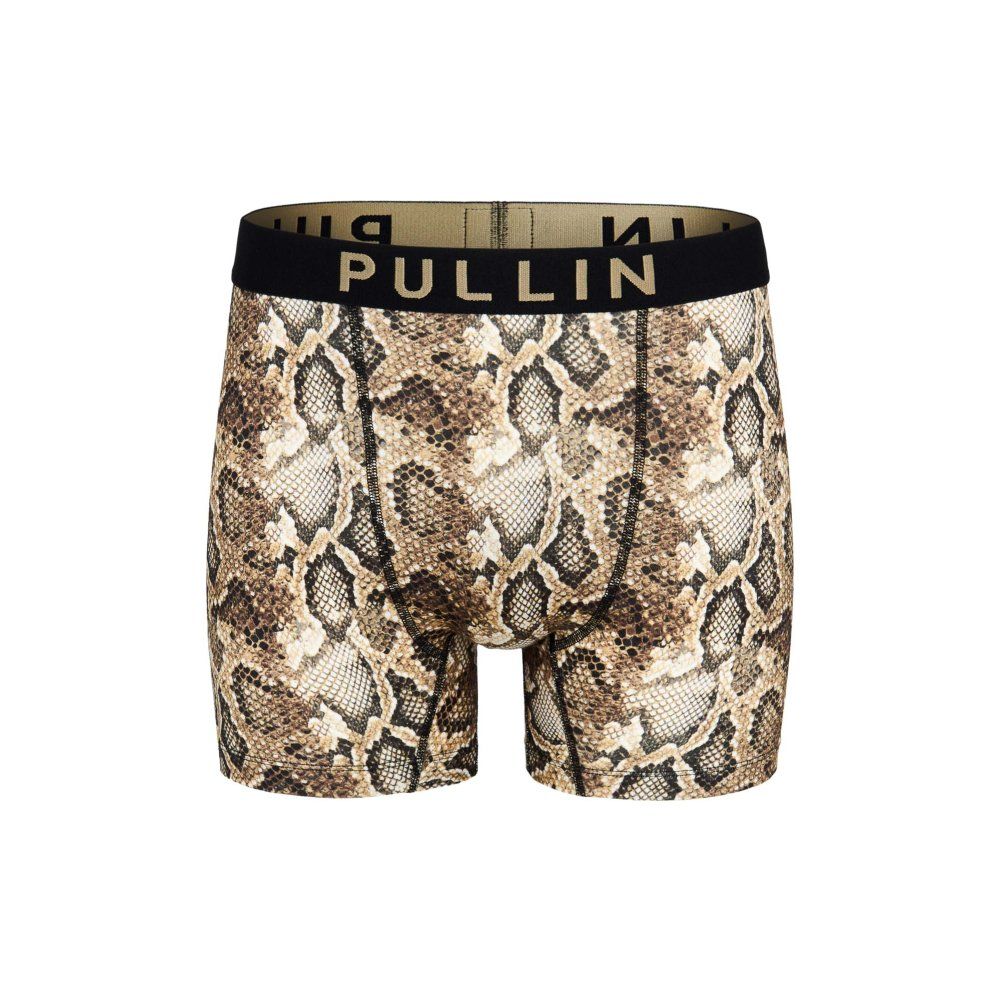 Boxer homme Polyester Beige/Marron/Noir Imprimé - Pull In